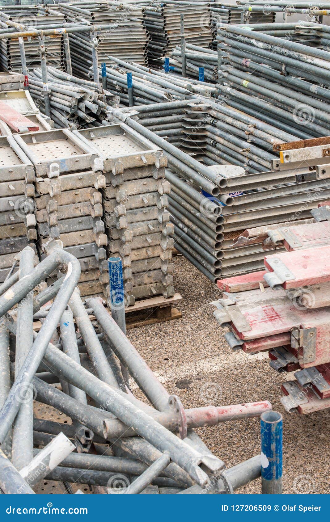 Construction Materials Piled Up Stock Image - Image of storage, heavy ...