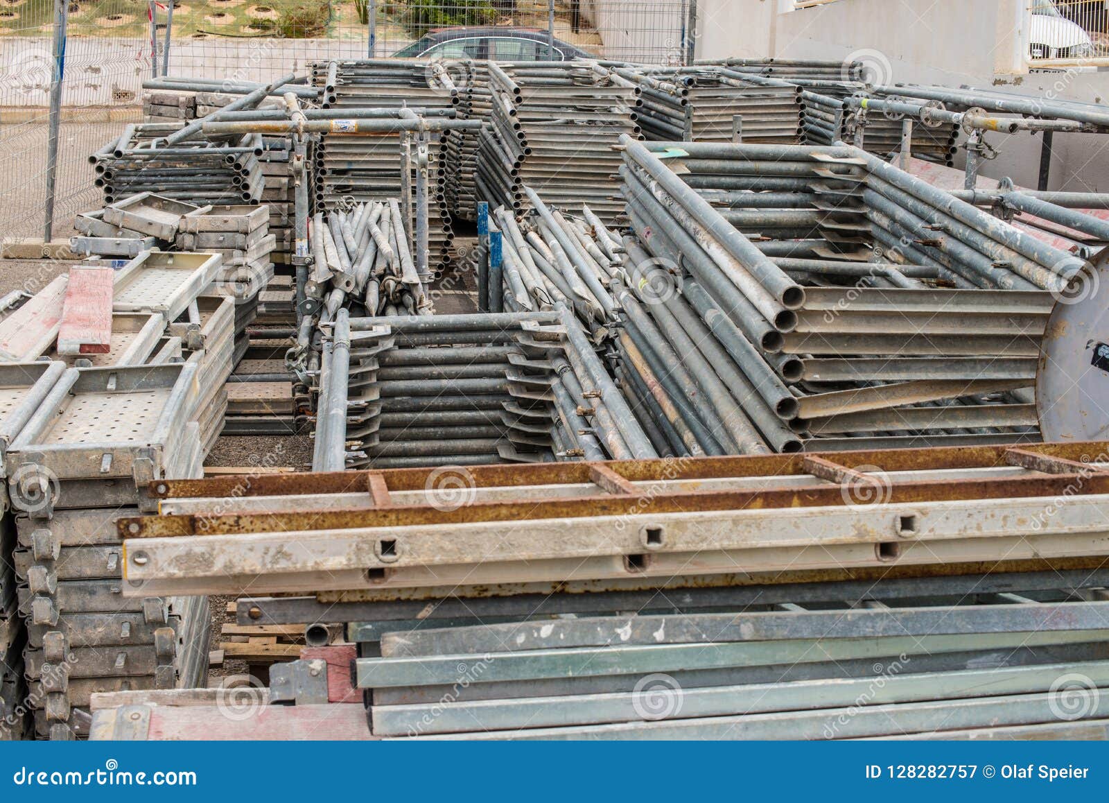 Construction Materials Piled Up Stock Image - Image of store ...