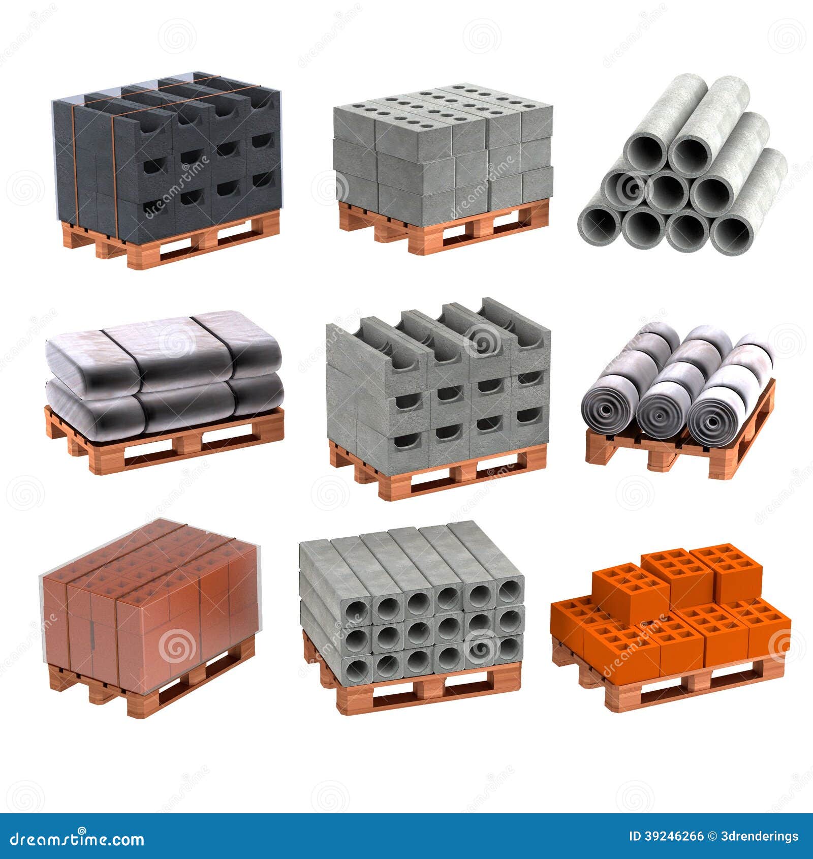 Render Of Construction Material Stock Image | CartoonDealer.com #39803857