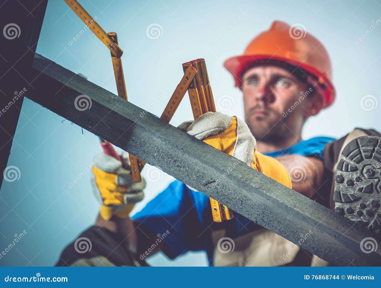 Construction Measuring stock photo. Image of sharp, productive - 76868744