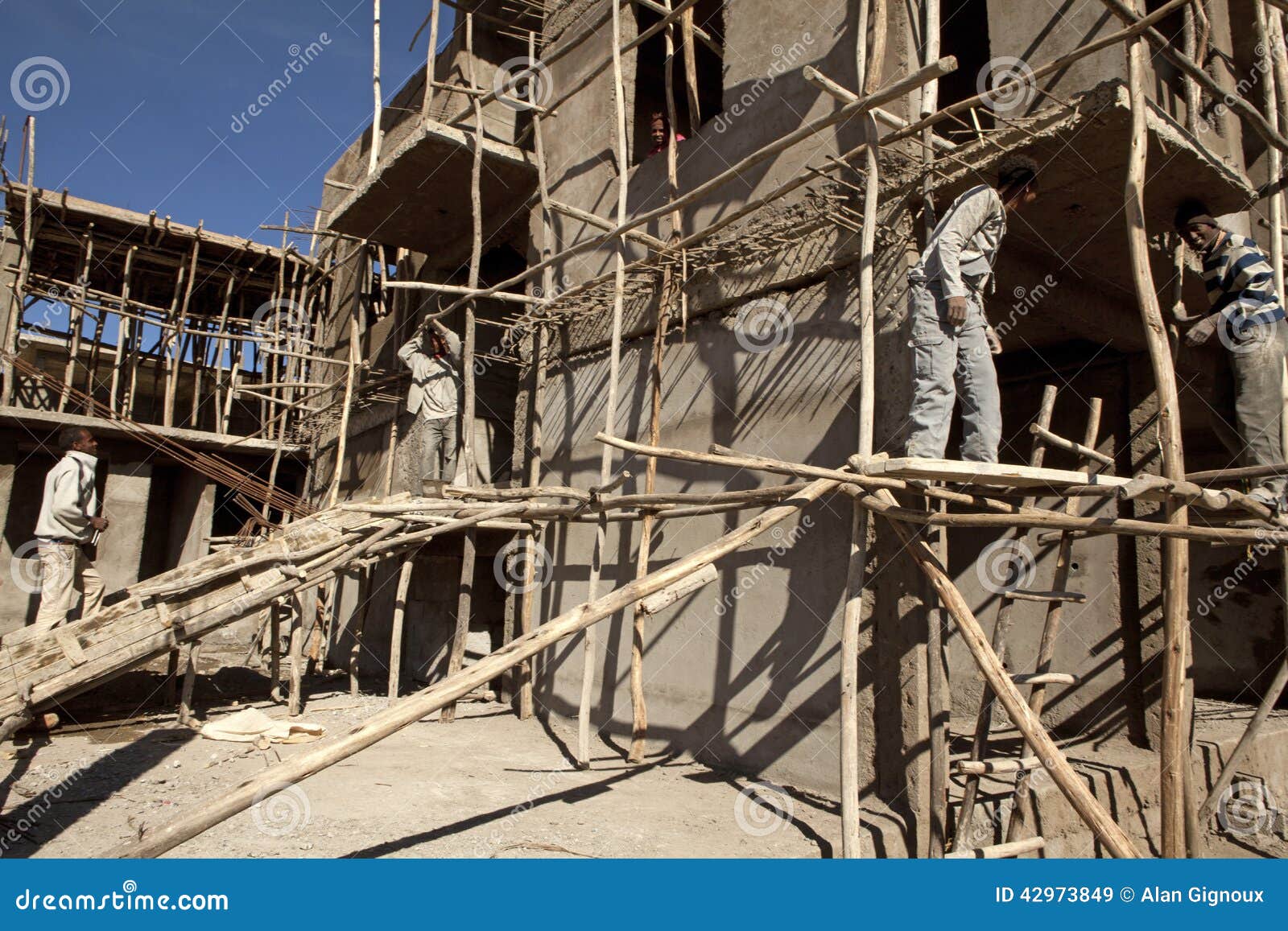 Construction in Mek Ele, Ethiopia Editorial Stock Image - Image of ...