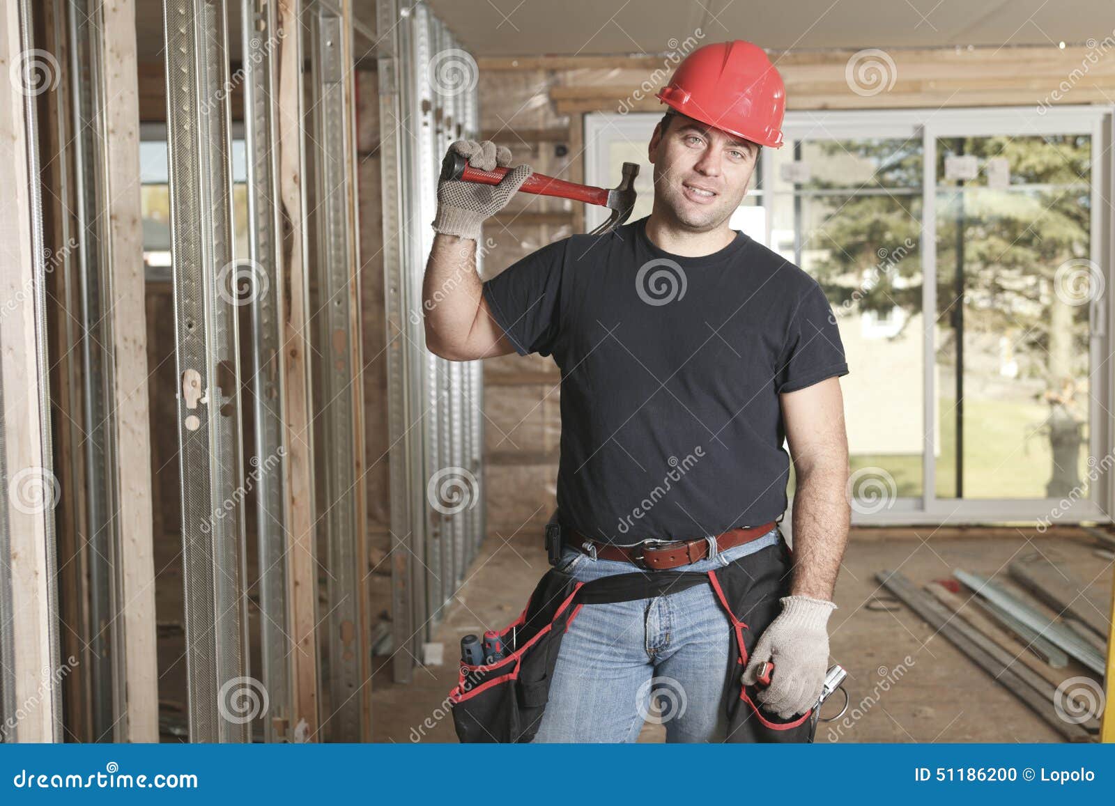 A construction men working stock photo. Image of beautiful - 51186200