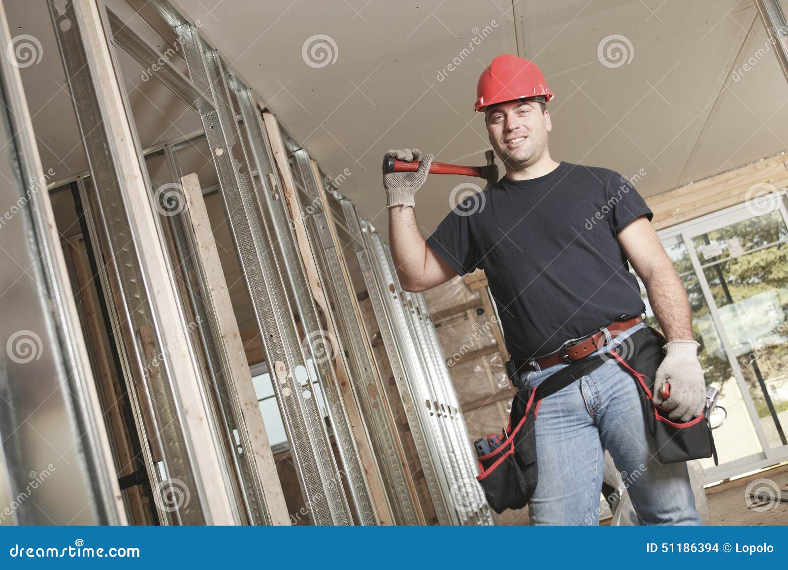 A construction men working stock photo. Image of carrying - 51186394