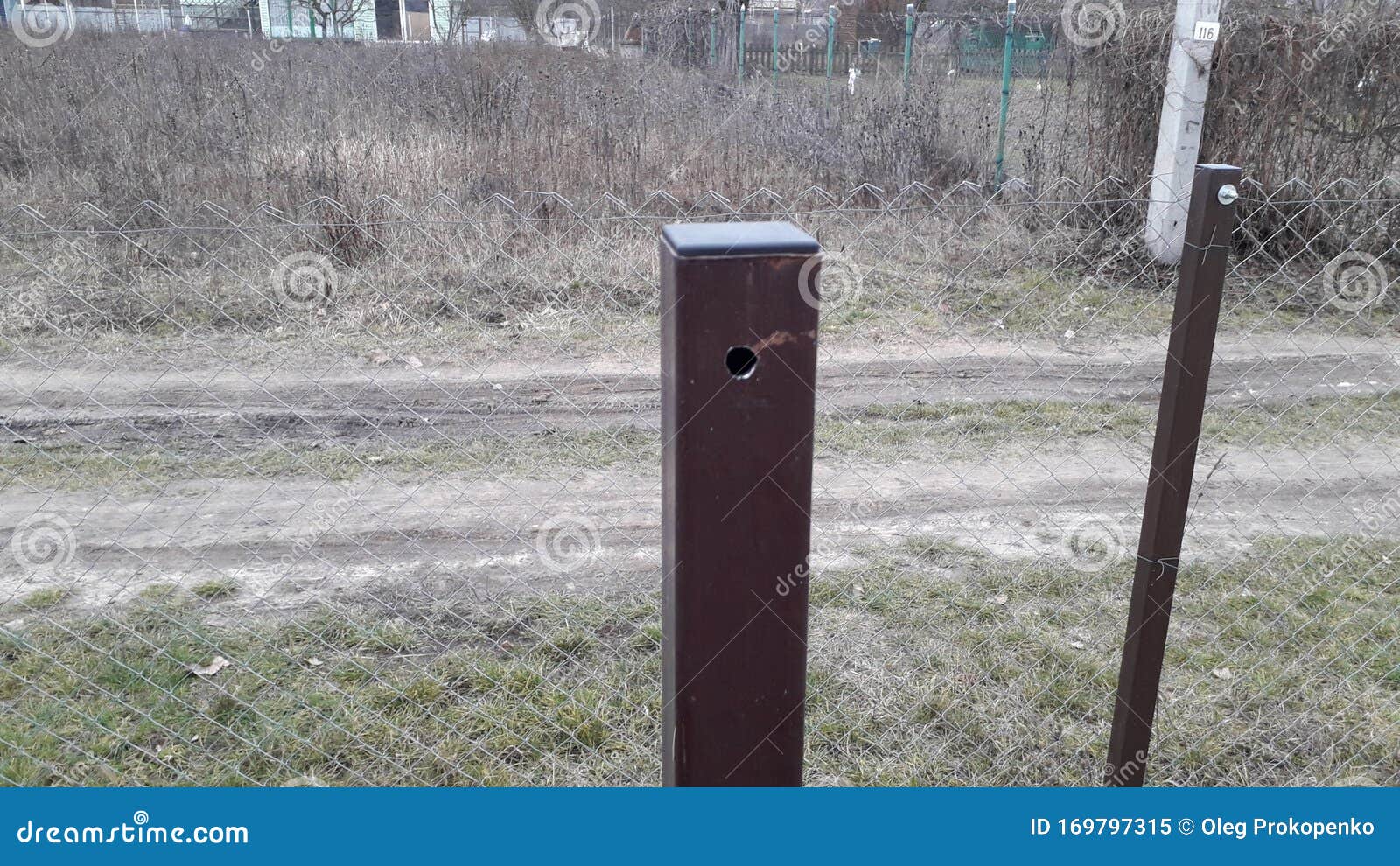Construction of Metal Poles with Structural Finish Stock Image - Image ...