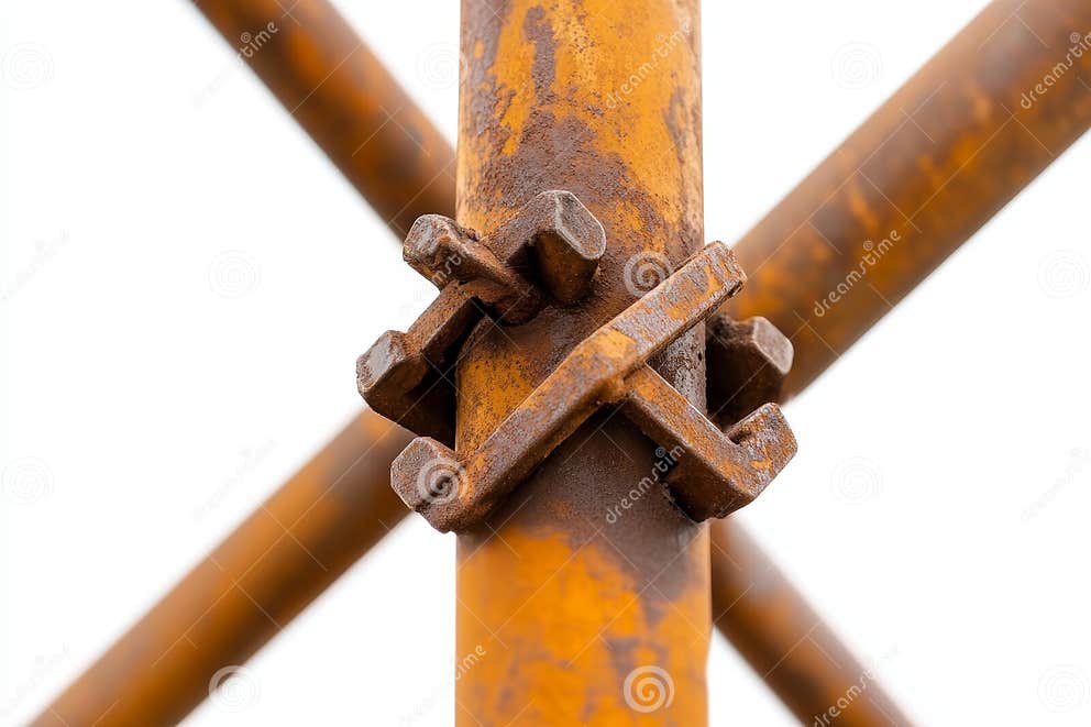 Rusty Scaffolding Joint Detail Construction Metal Rust Texture Support ...