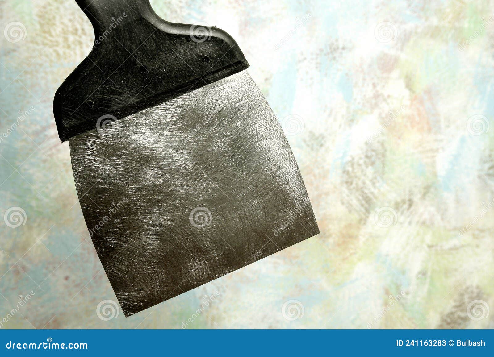 Construction Spatula with a Rough Metal Surface Stock Image - Image of ...