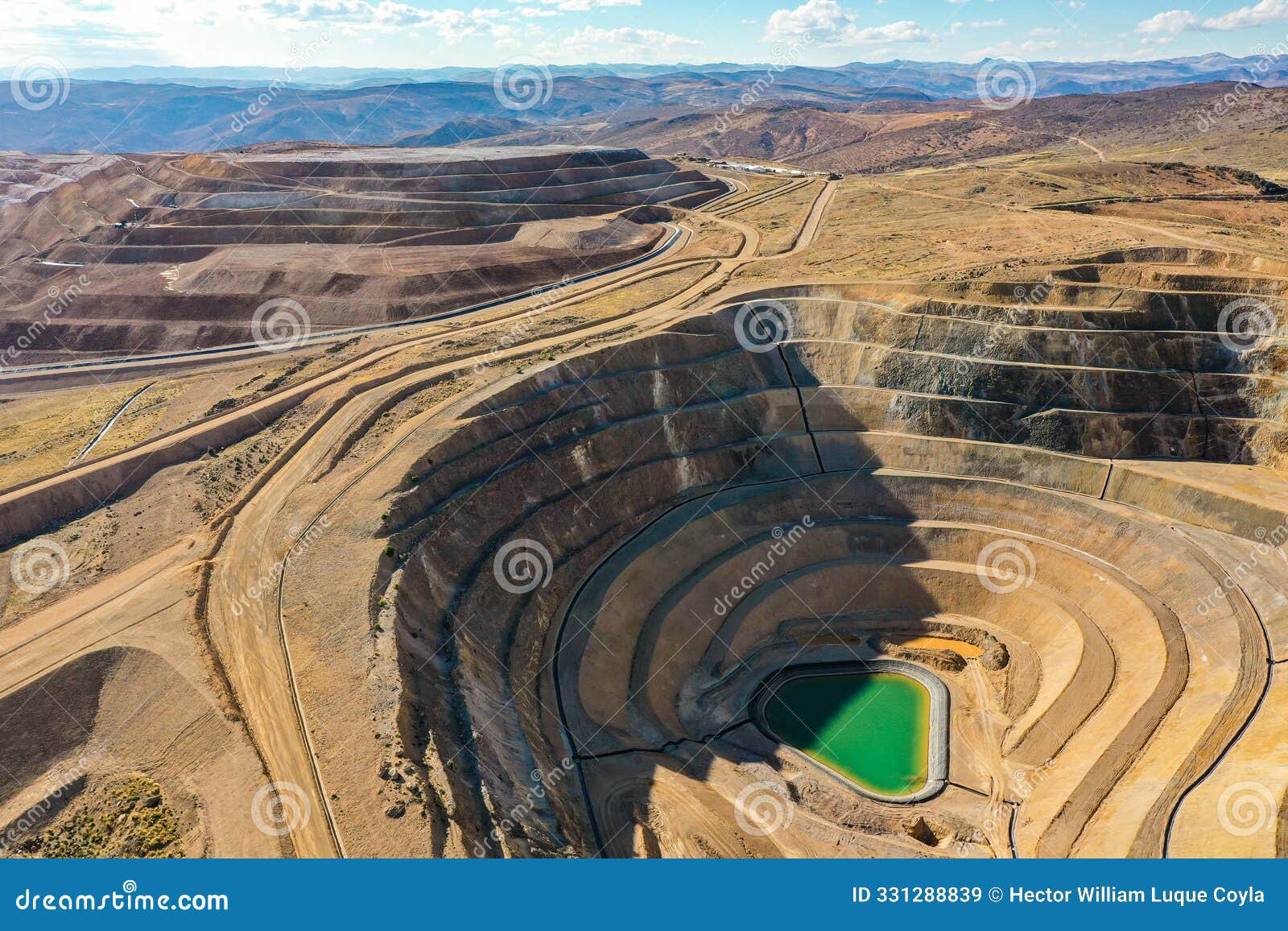 Construction MINE and Bulk Earthworks in Mining Stock Image - Image of ...