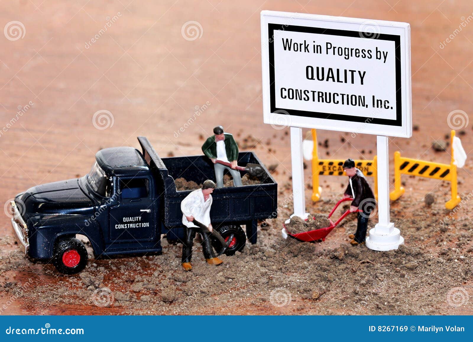 Construction Miniatures stock image. Image of digging - 8267169
