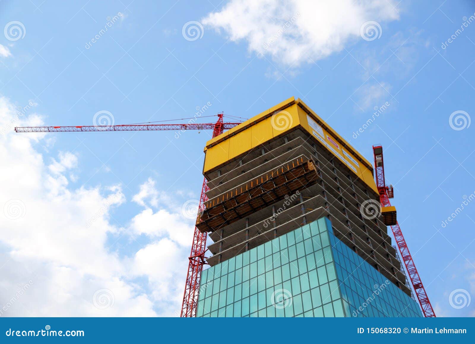 Construction of a Modern Building Stock Photo - Image of quick, speed ...