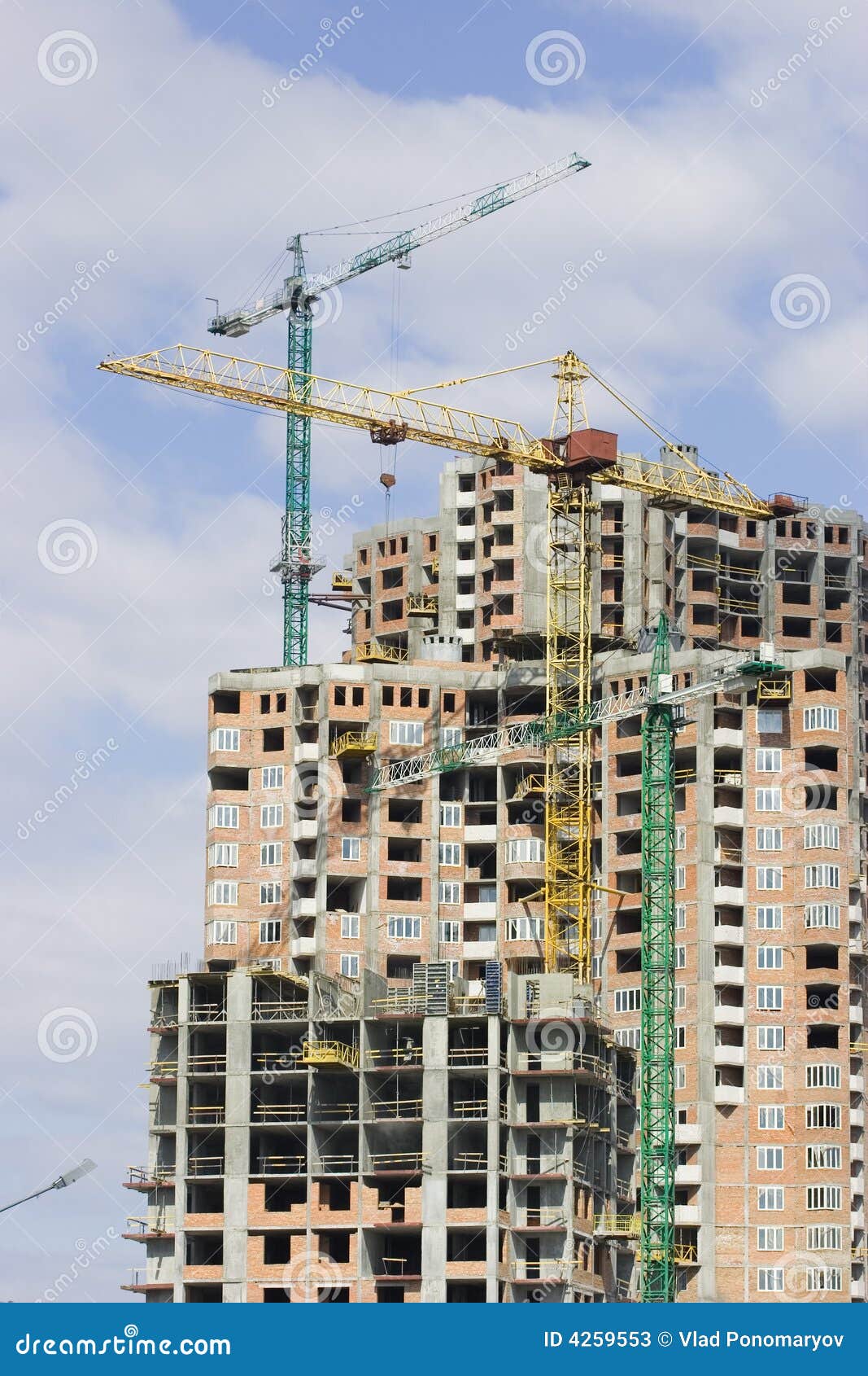 Construction of Modern Building Stock Image - Image of development ...