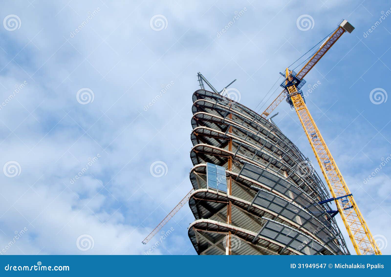 Construction of Modern Skyscraper Building Stock Image - Image of ...