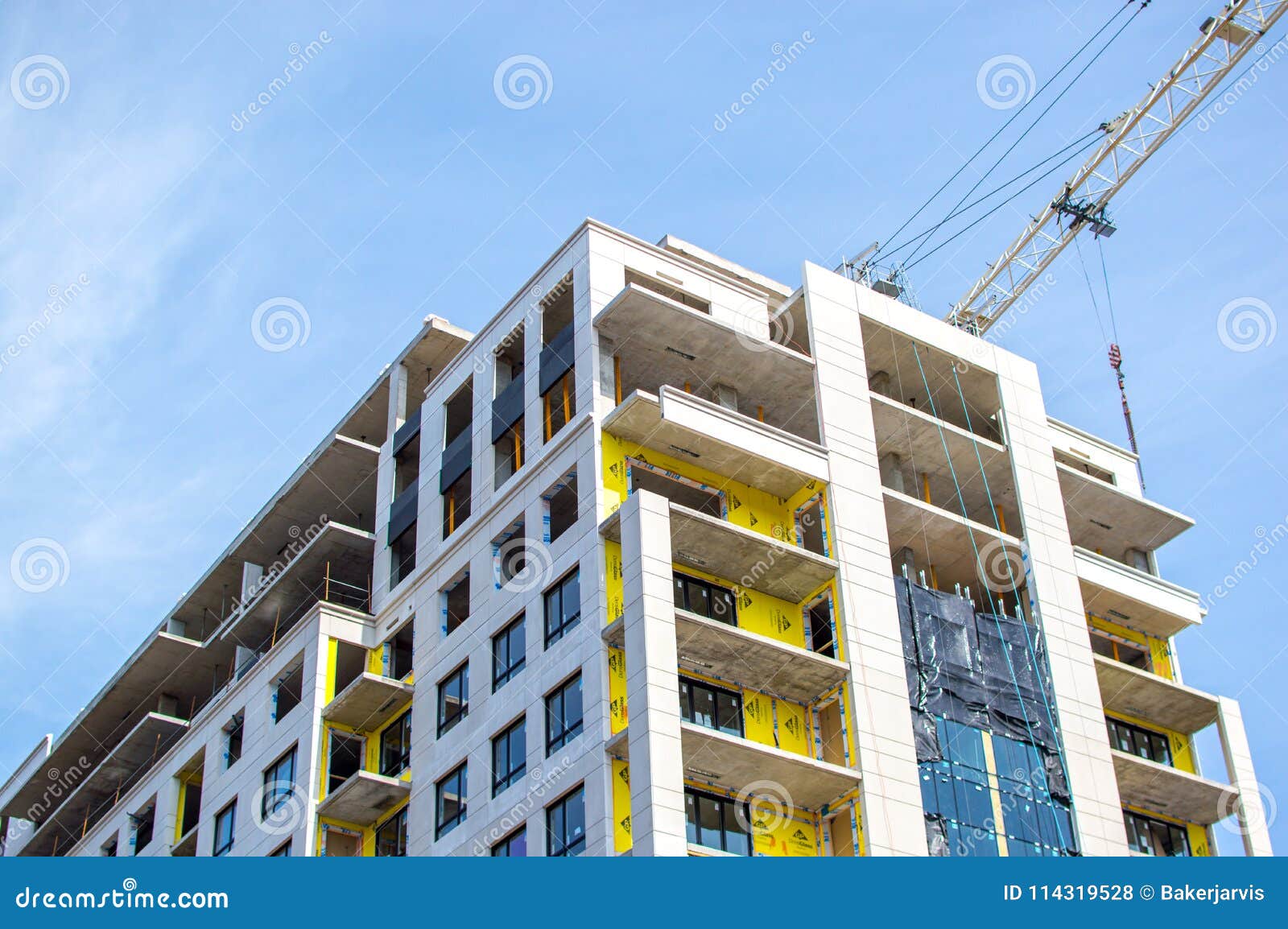Construction of the Modern Condo Buildings Editorial Stock Photo ...
