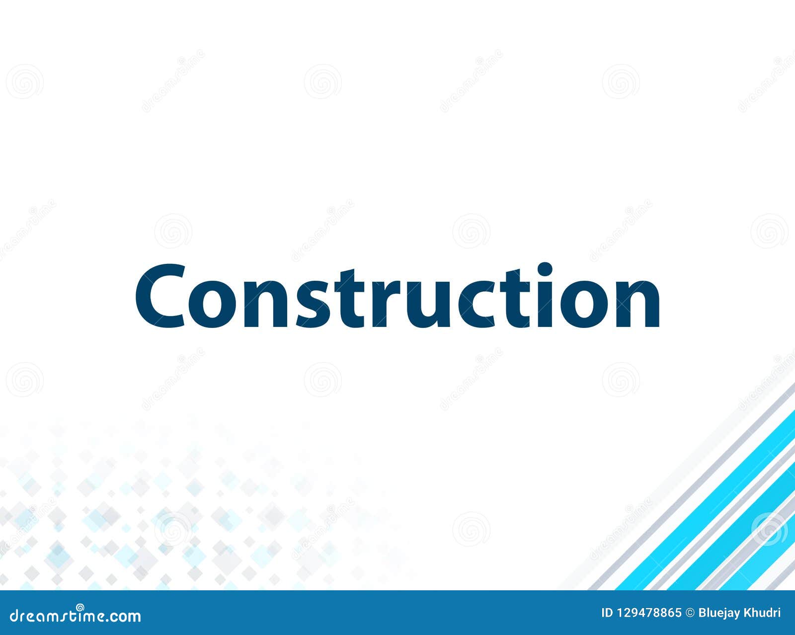 Construction Modern Flat Design Blue Abstract Background Stock ...