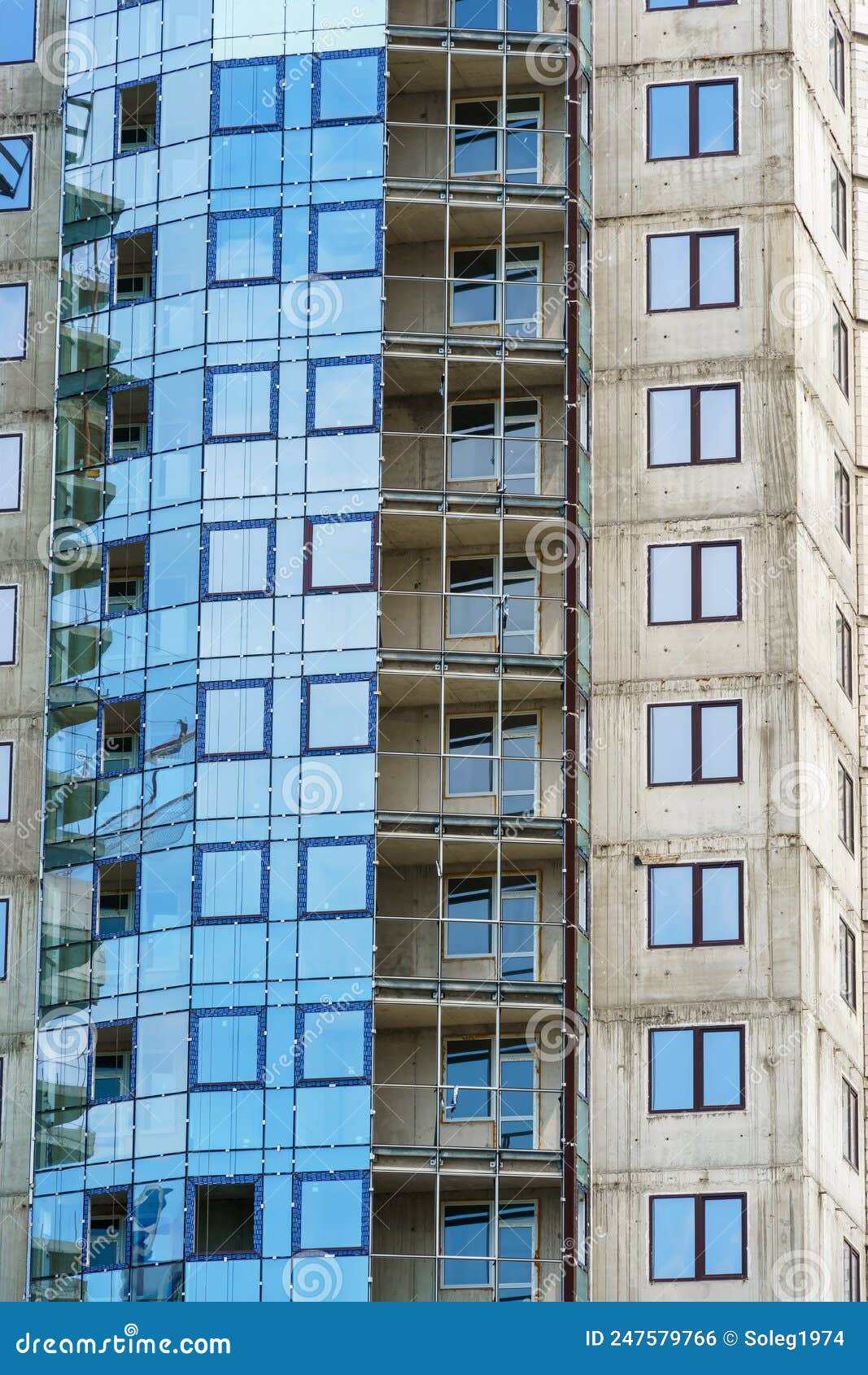 Construction of a Modern High-rise Building, the Creation of a Concrete ...