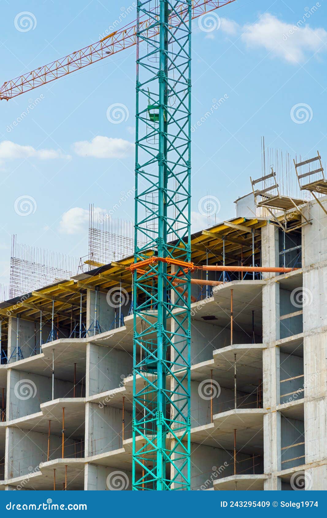 Construction of a Modern High-rise Building, the Creation of a Concrete ...