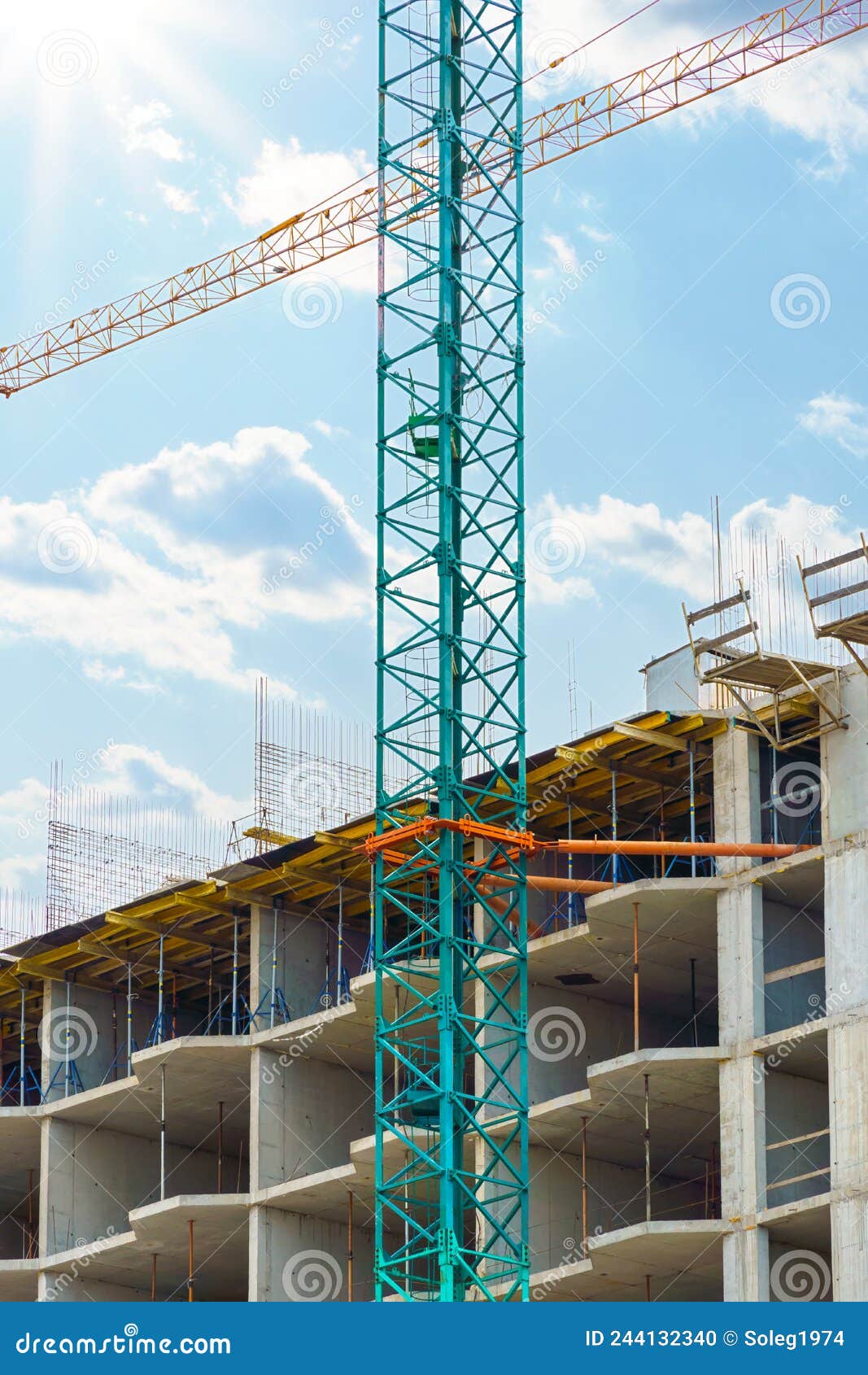 Construction of a Modern High-rise Building, the Creation of a Concrete ...