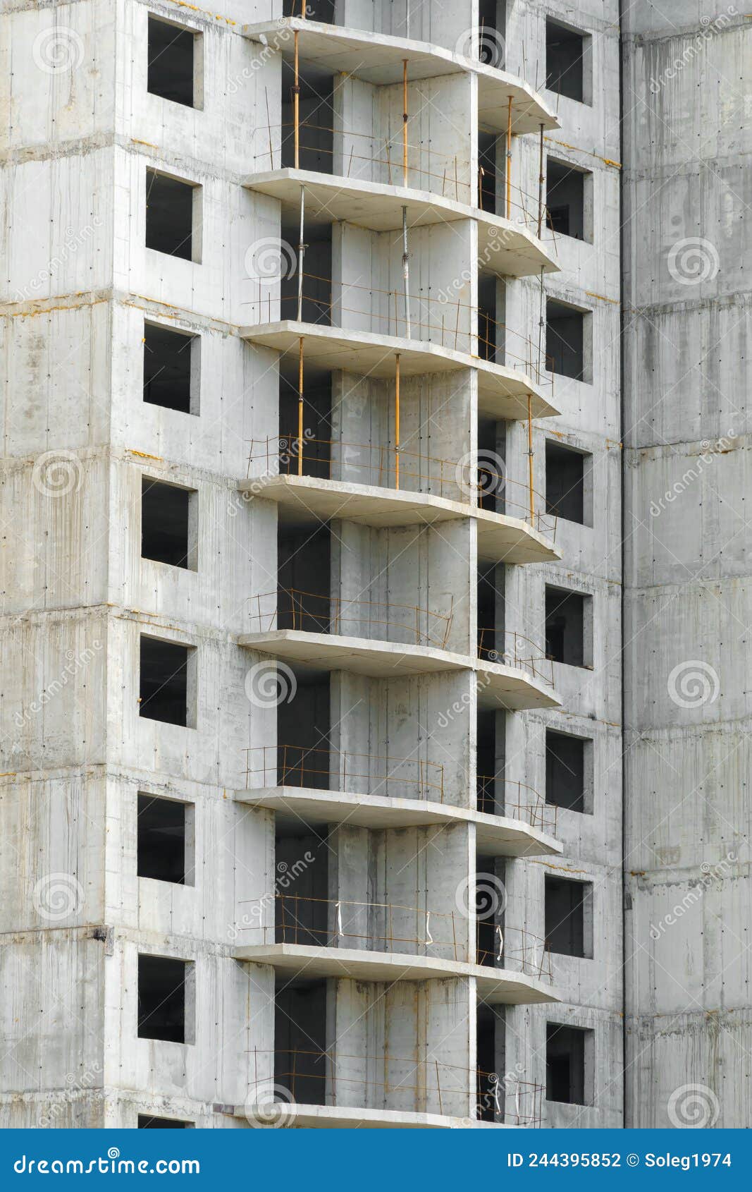Construction of a Modern High-rise Building, the Creation of a Concrete ...