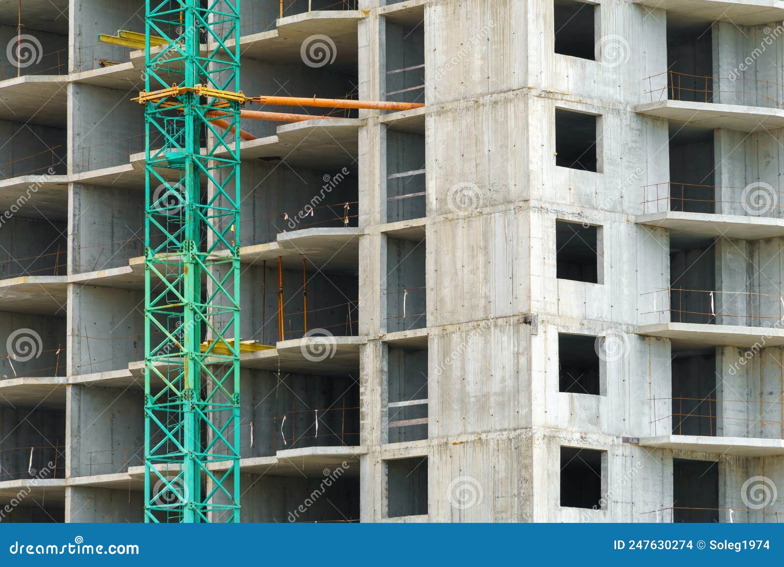 Construction of a Modern High-rise Building, the Creation of a Concrete ...