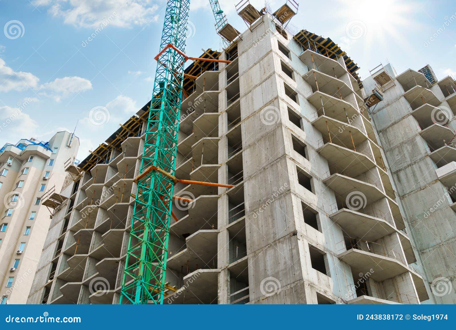 Construction of a Modern High-rise Building of Residential Complex, the ...