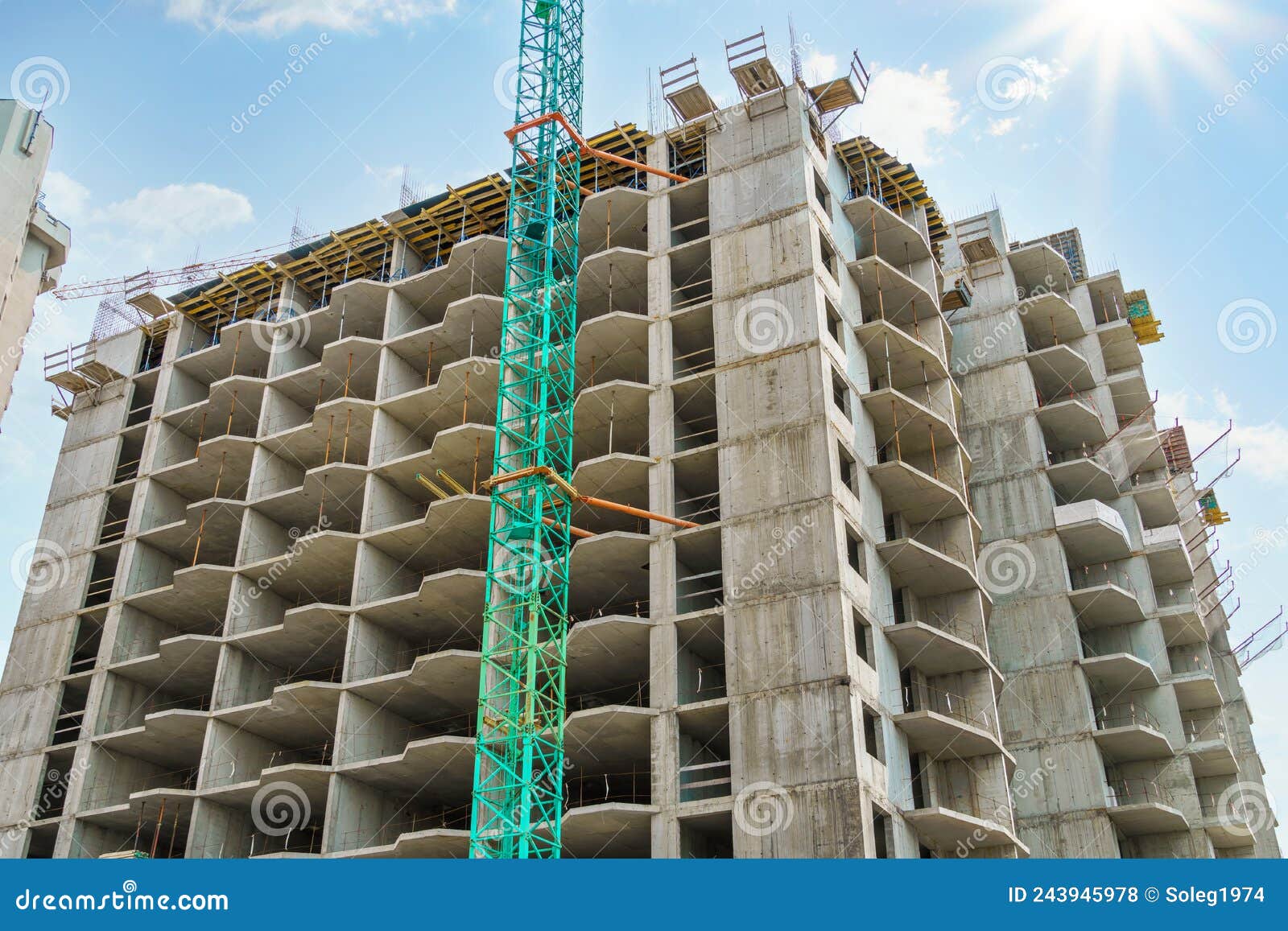Construction of a Modern High-rise Building of Residential Complex, the ...