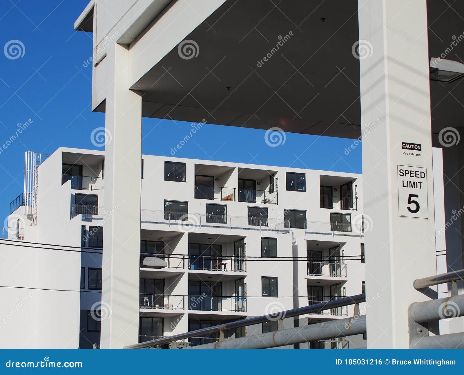Construction of a Modern Multi Level Building Stock Photo - Image of ...