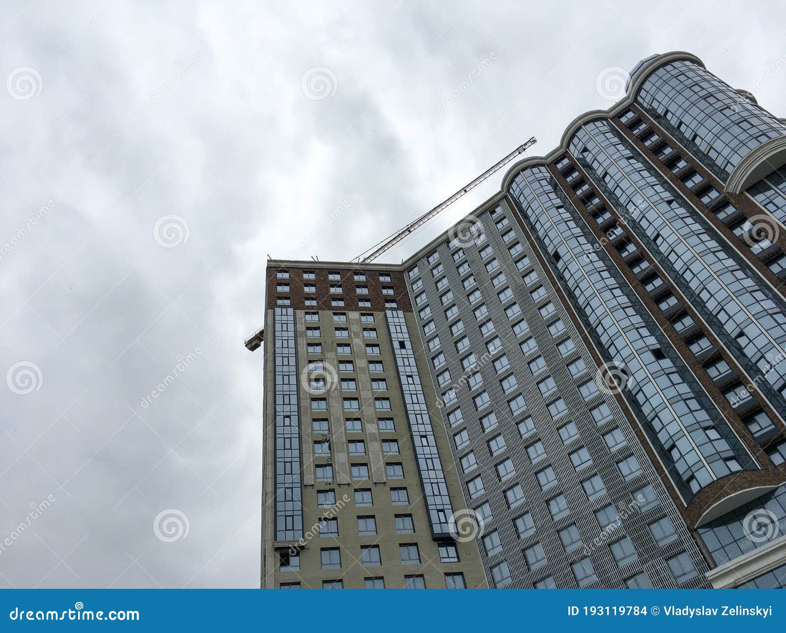 Construction of a Modern Multi-storey Building Stock Photo - Image of ...