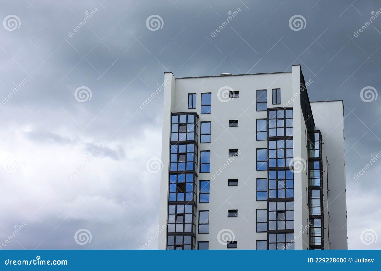 Construction of Modern Multi-storey Building Stock Photo - Image of ...