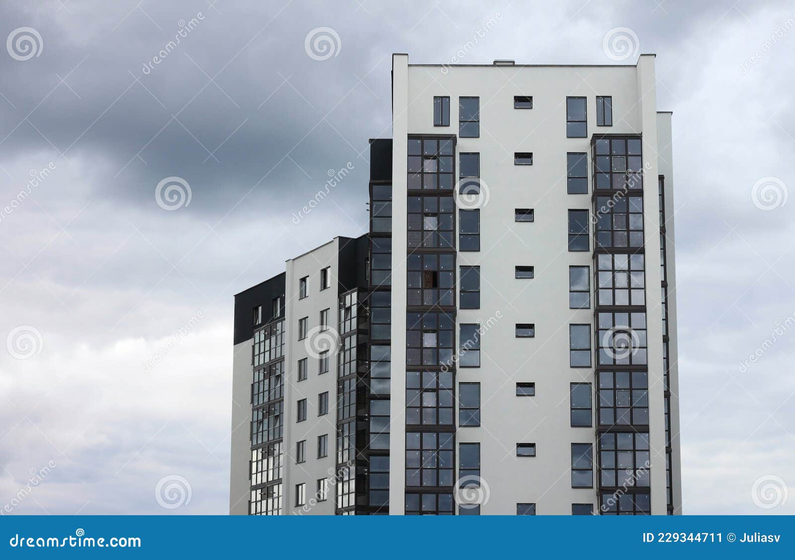 Construction of Modern Multi-storey Building Stock Image - Image of ...