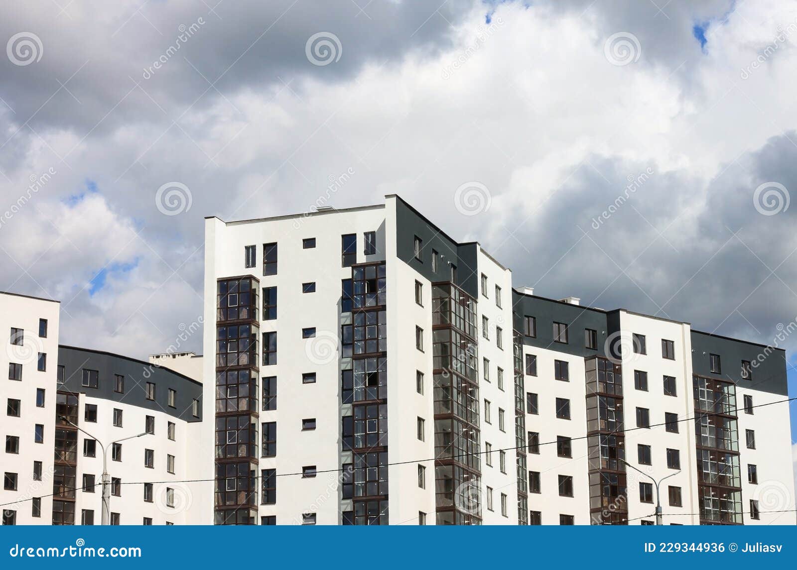 Construction of Modern Multi-storey Building Stock Photo - Image of ...