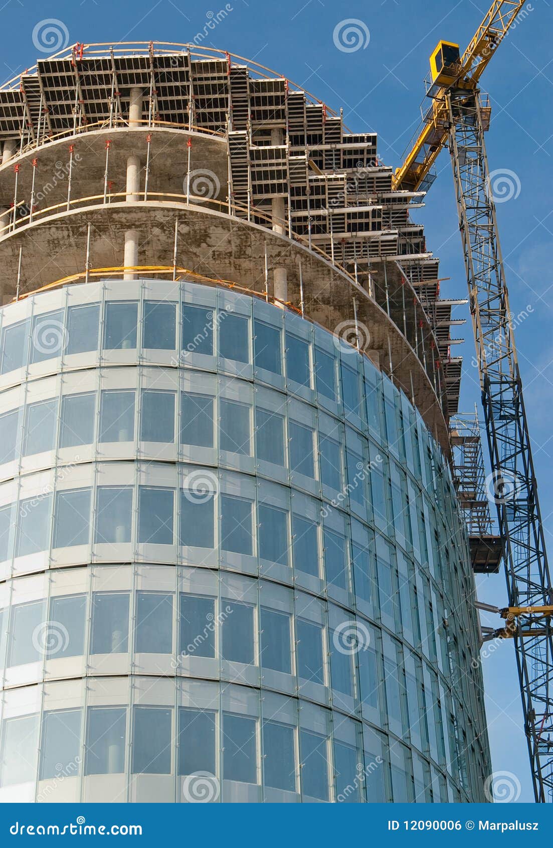 Construction of Modern Office Building Stock Photo - Image of work ...