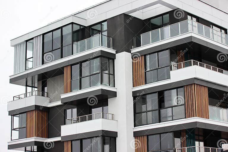 Construction of Modern Residential Buildings. the Combination of ...