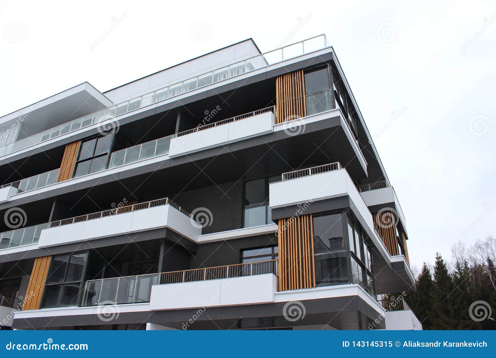 Construction of Modern Residential Buildings. the Combination of ...