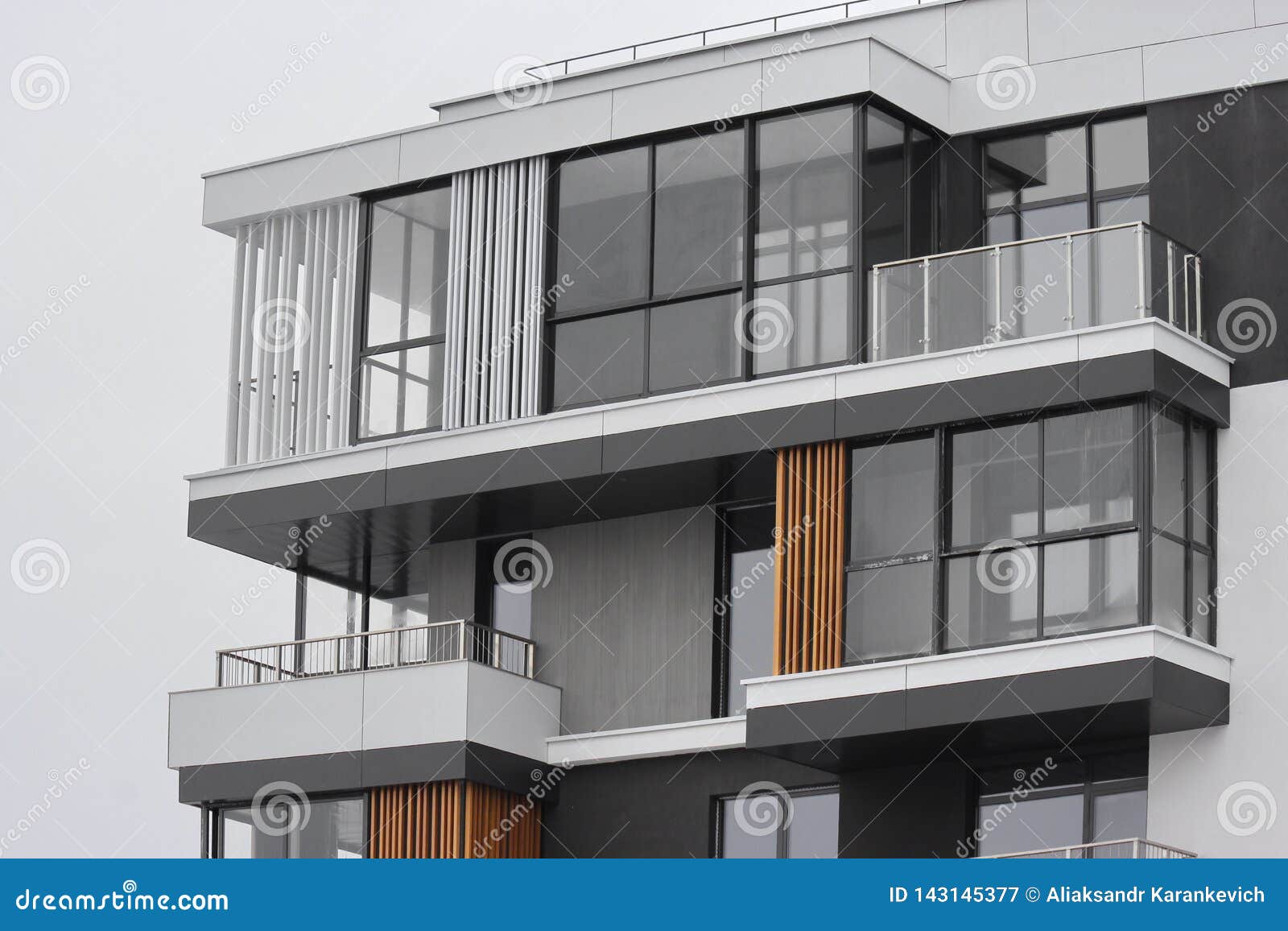 Construction of Modern Residential Buildings. the Combination of ...