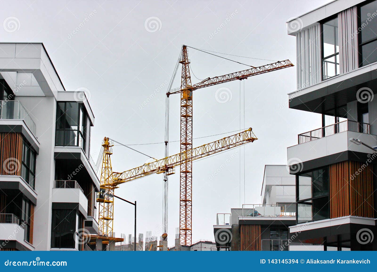 Construction of Modern Residential Buildings. the Combination of ...