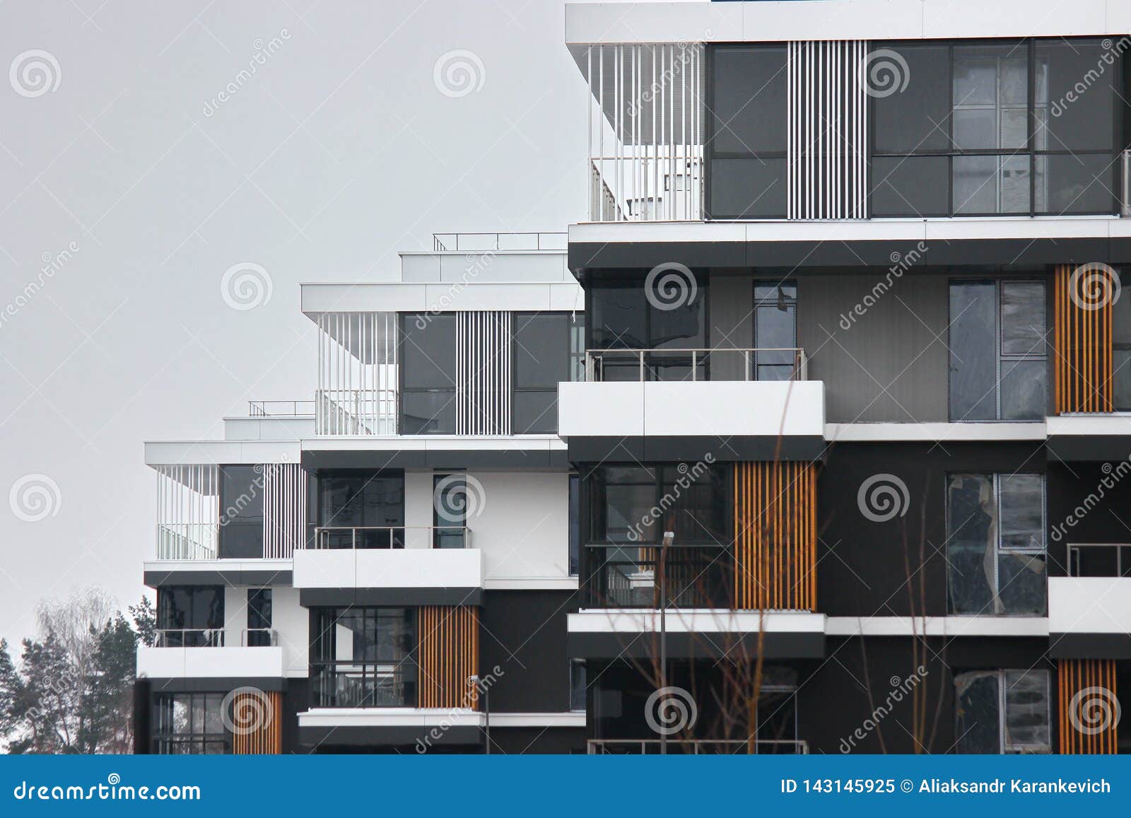 Construction of Modern Residential Buildings. the Combination of ...