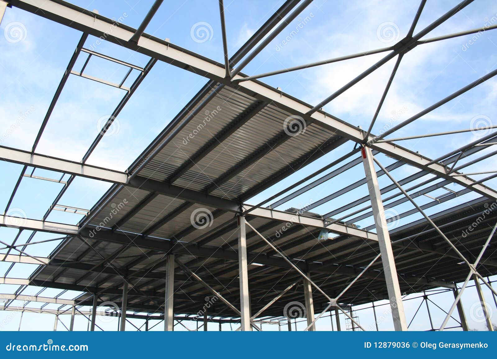Construction of Modern Storehouse Stock Photo - Image of storage ...