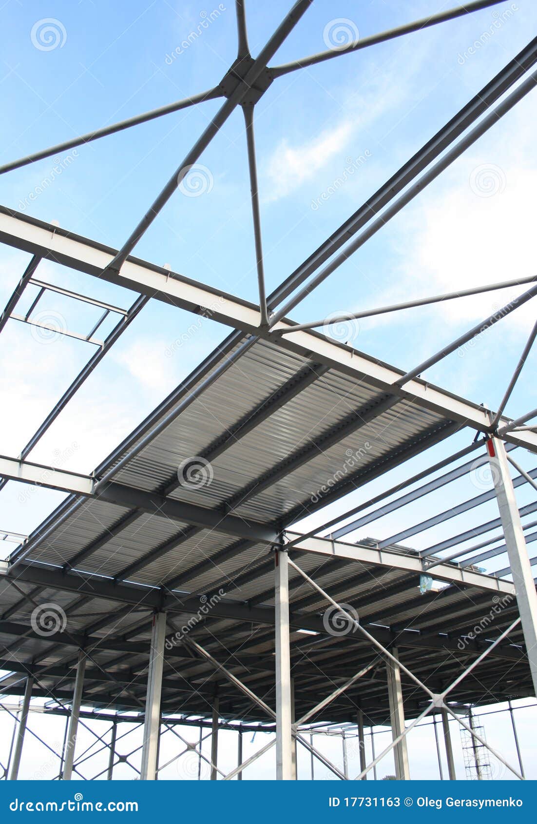 Construction of Modern Storehouse Stock Image - Image of structure ...