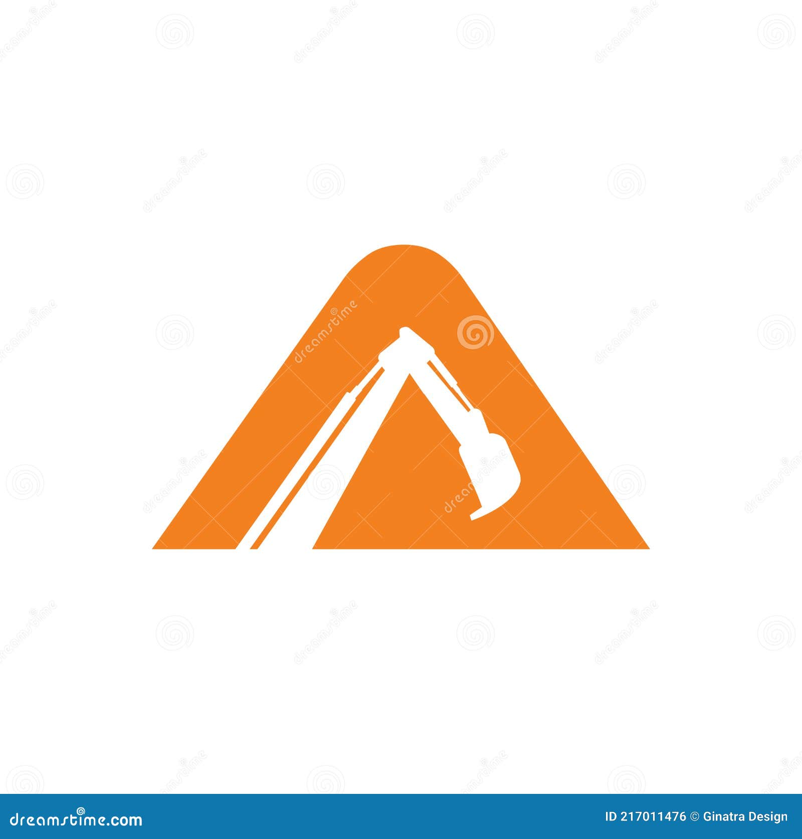 Construction Monogram Logo Initial Letter a Stock Vector - Illustration ...