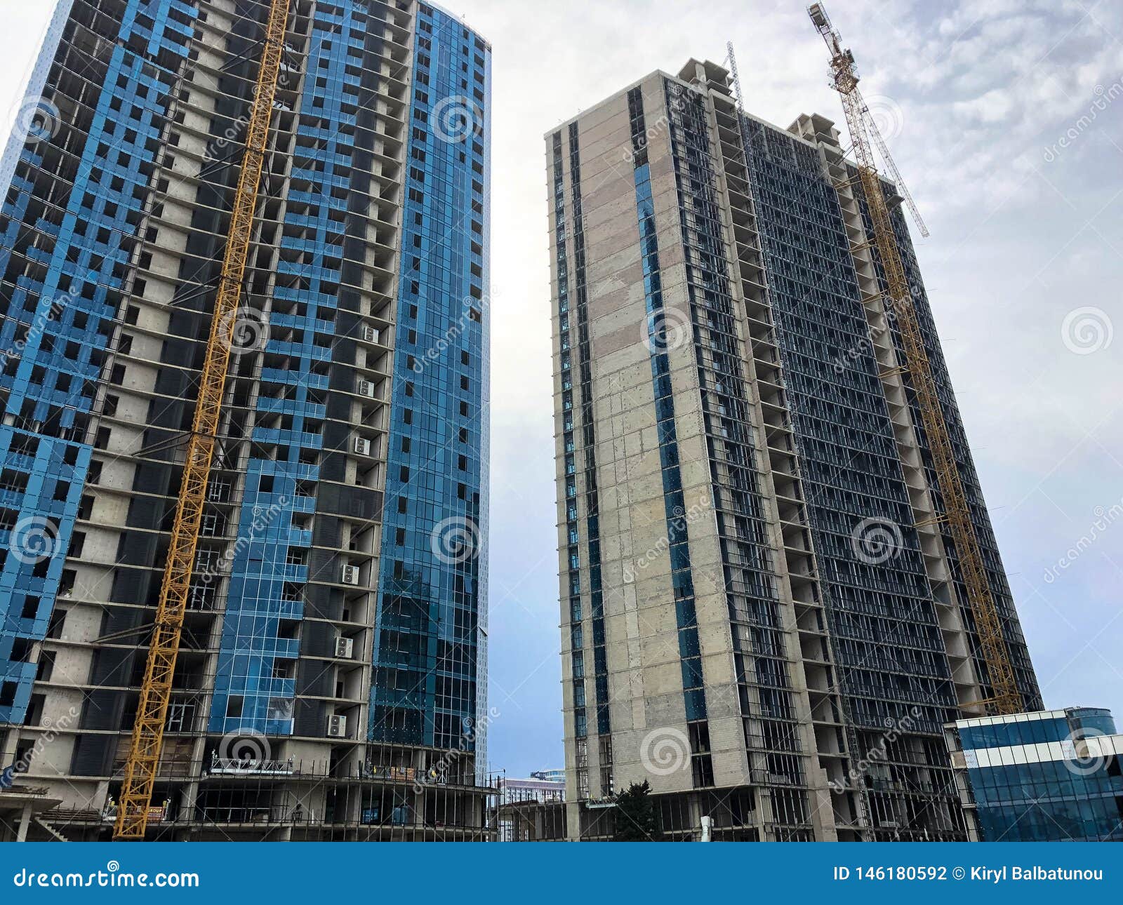 Construction of a Monolithic Frame House, Building, Skyscraper of ...