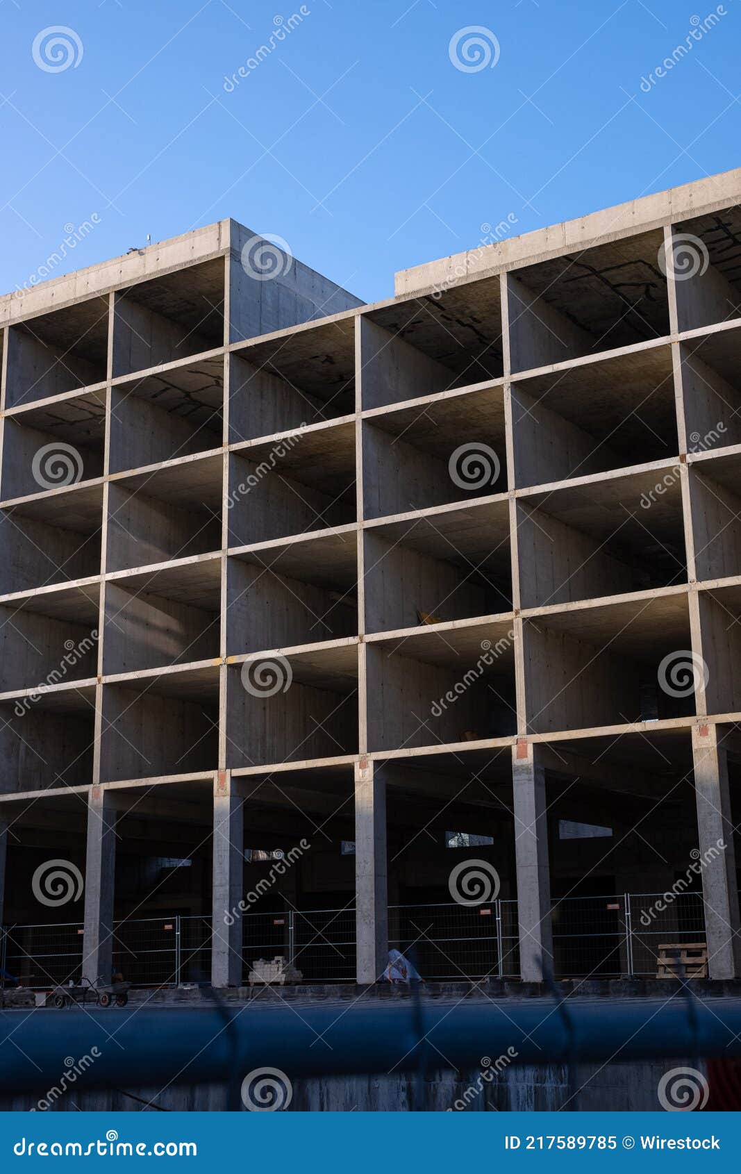 Construction of a Monolithic High-rise Building Stock Image - Image of ...