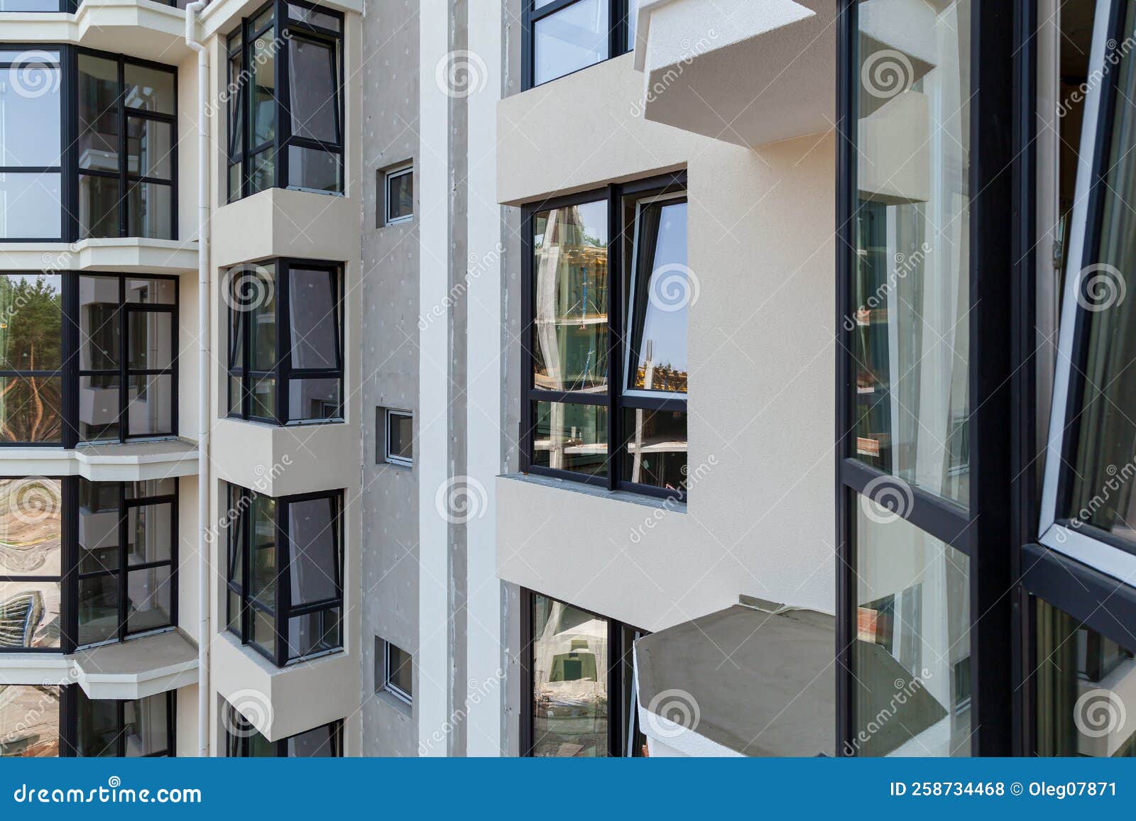 Construction of Monolithic Multi-storey Buildings Stock Photo - Image ...