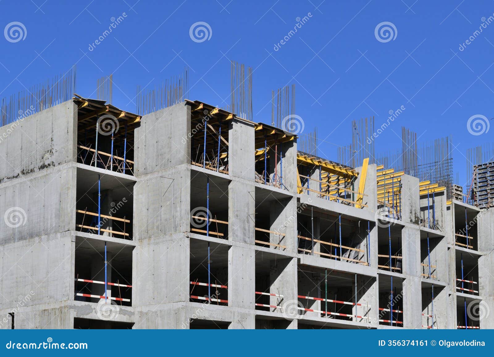 Construction of a Monolithic Residential Building, Russia Stock Image ...