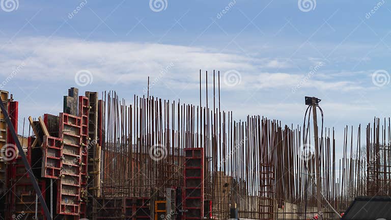 Construction of a Monolithic Structure, Installation of Iron Fittings ...