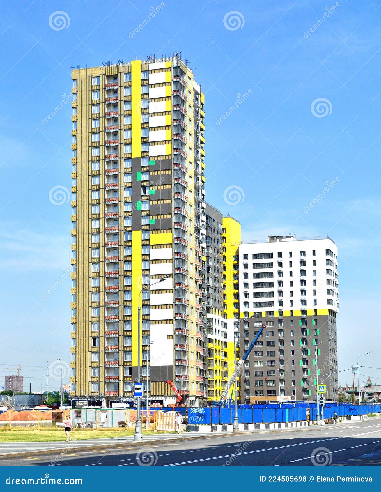 Construction of a Multi-section Building with Floors of Different ...