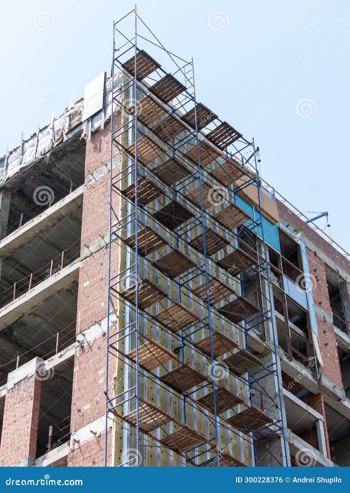 Construction of a Multi-storey Building Stock Photo - Image of building ...