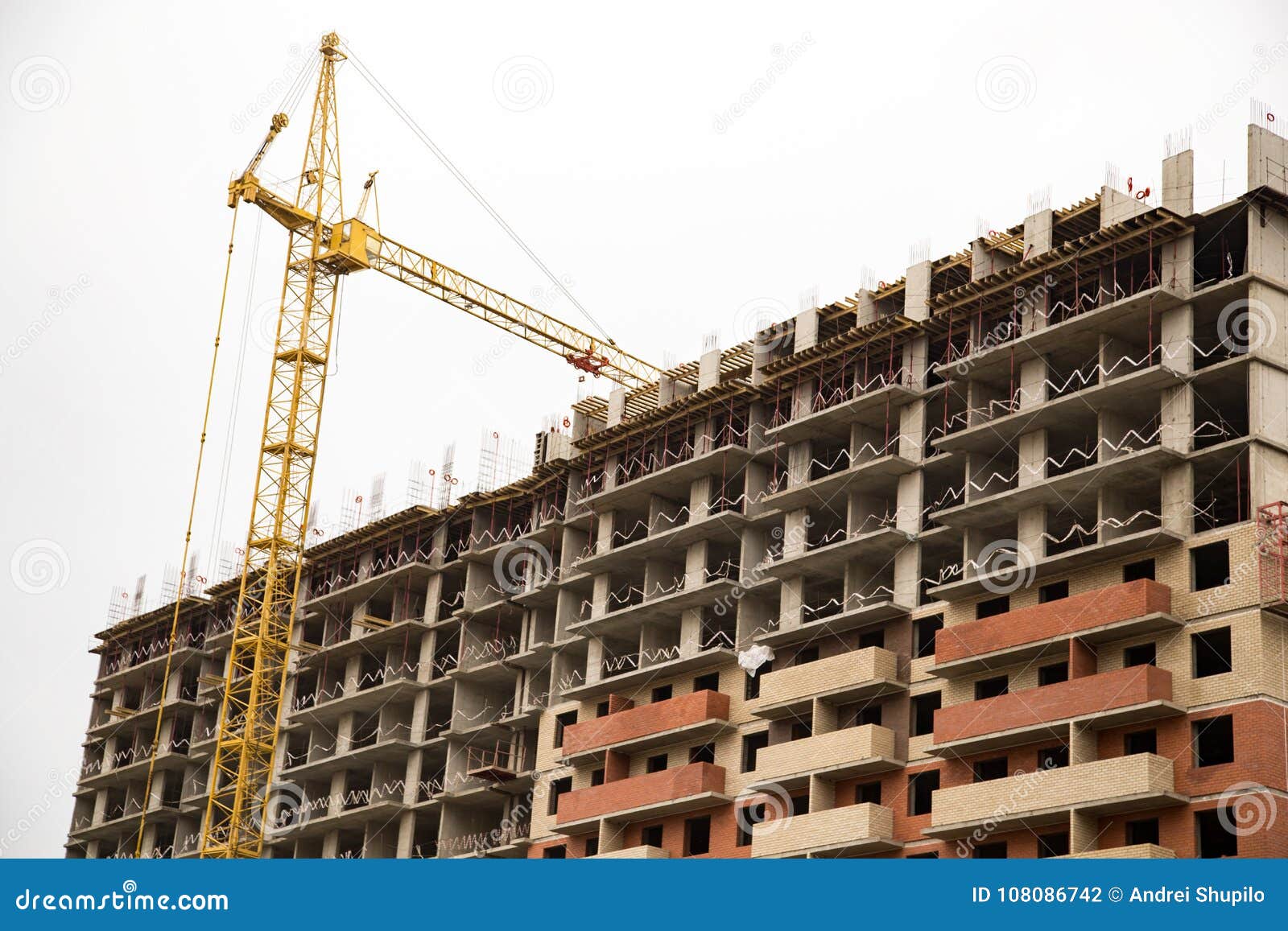 Construction of a Multi-storey Building in the City Stock Photo - Image ...