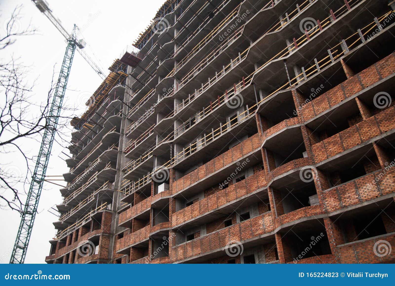 The Construction of a Multi-storey Building. Editorial Stock Photo ...