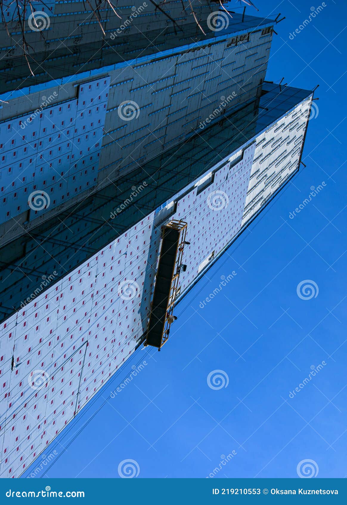 Construction of a Multi-storey Building. Stock Image - Image of high ...