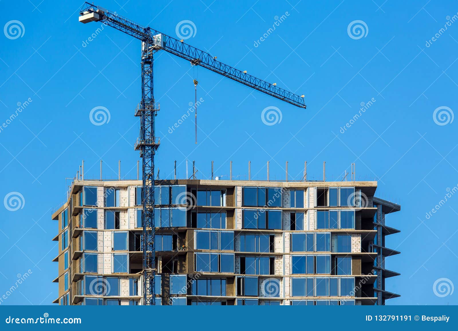 The Construction of a Multi-storey Building. Stock Image - Image of ...