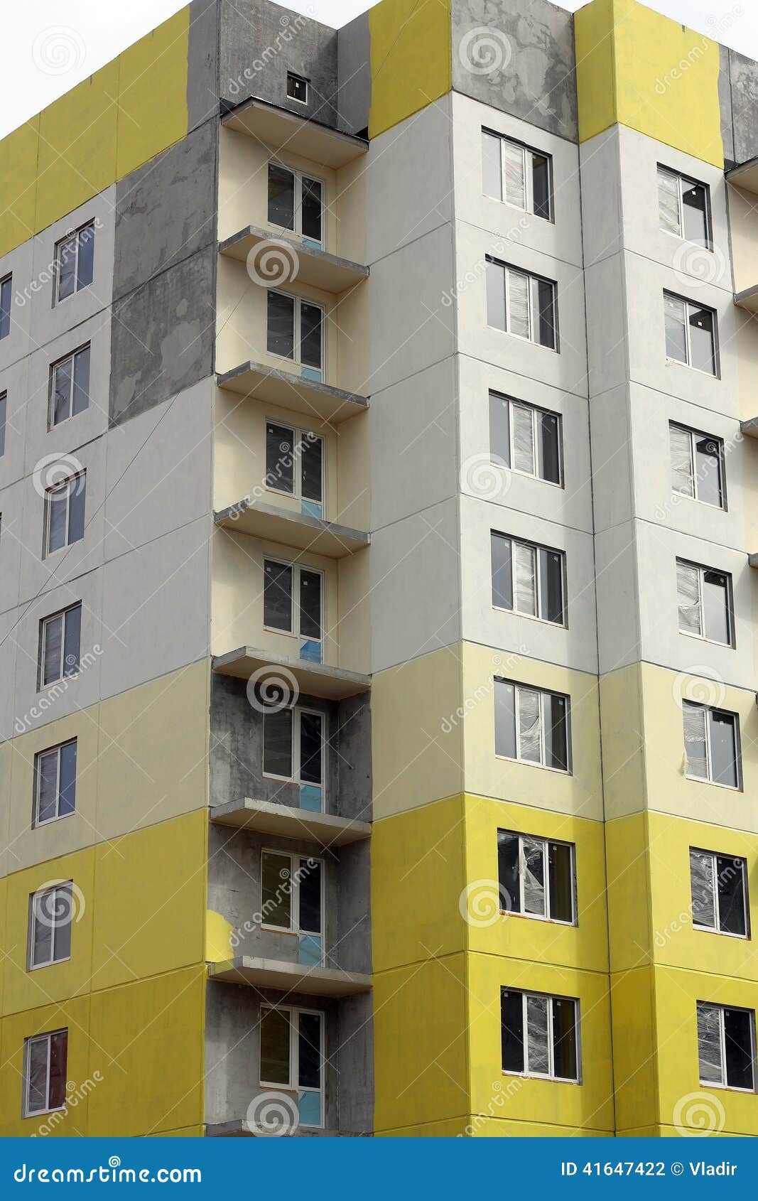 Construction of Multi-storey Building of Slabs Stock Photo - Image of ...